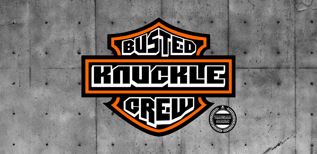 BUSTED KNUCKLE CREW HARLEY SHIELD – TradesmanClothing